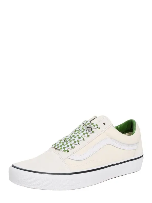 VANS Old Skool Lace-up Sneakers - Marshmallow/green