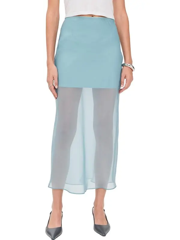 Line & Dot Ryker Maxi Skirt - Sea Foam