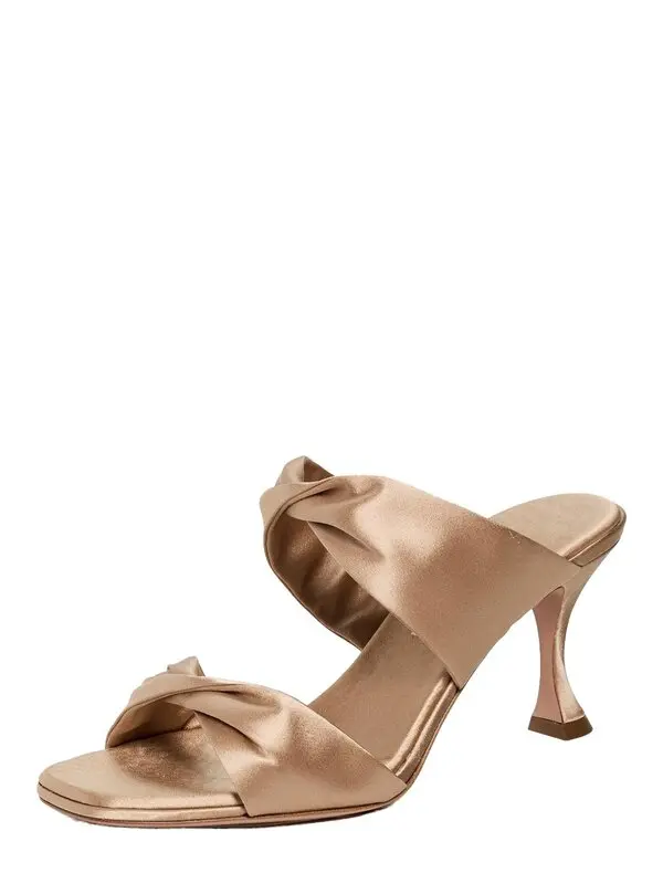 AQUAZZURA Twist Sandals 75mm - Warm Nude