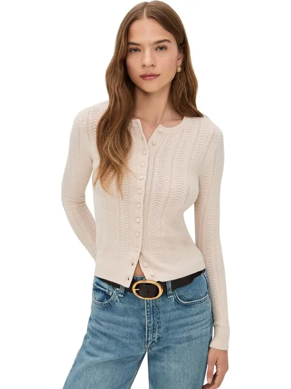 Rag & Bone Francesca Merino Cardigan - Oatmeal