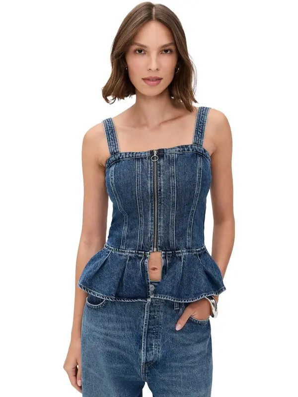 SEVENTY + MOCHI Mila Denim Top - Phoenix