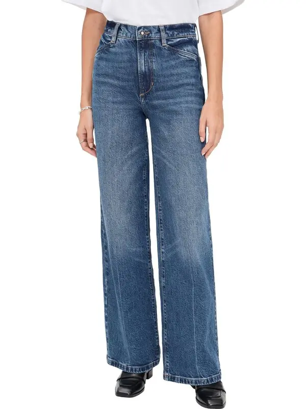 FAVORITE DAUGHTER The Mischa Wide Leg Jeans - Campbell