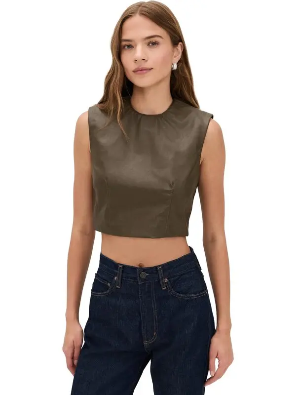 SABINA MUSAYEV Dida Top - Dark Khaki