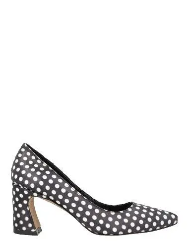 TOSCA BLU Leather Polka-dot Pumps - Black