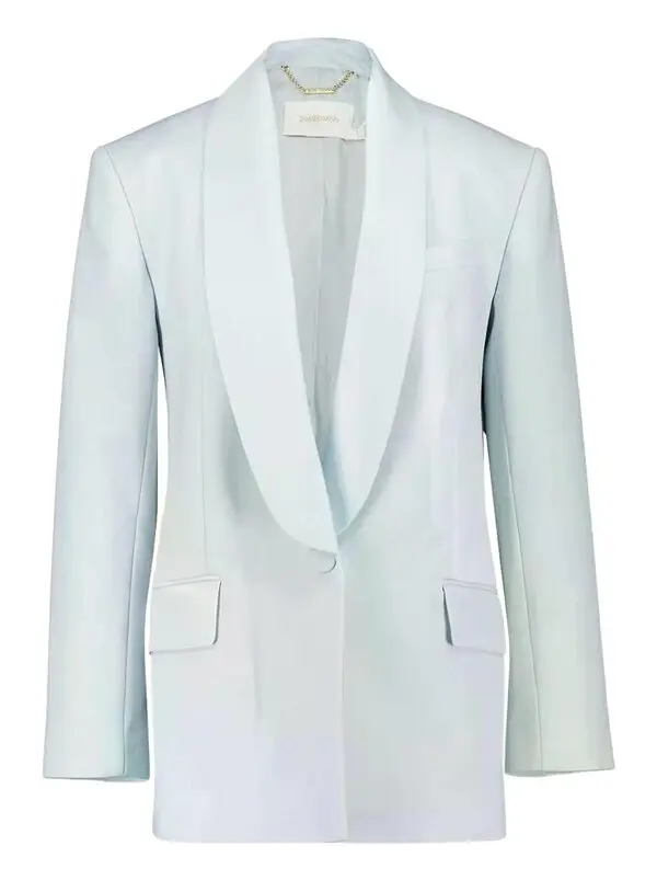 Zimmermann Shawl-collar Single-breasted Jacket - Blue