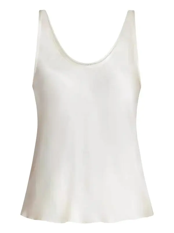 ANINE BING Sleeveless Scoop-neck Top - White