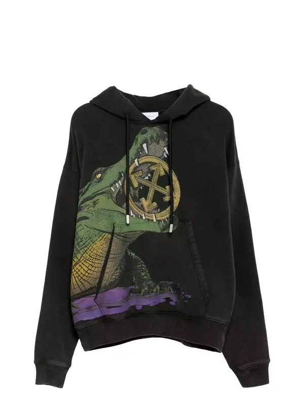 Off-White Big Croco Skate Hoodie - Grey