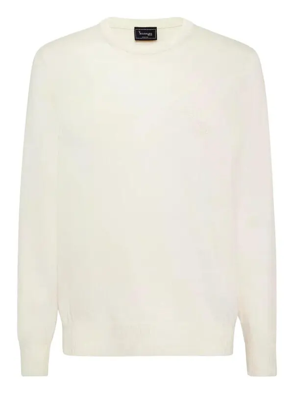 BILLIONAIRE Crew-neck Sweater - White