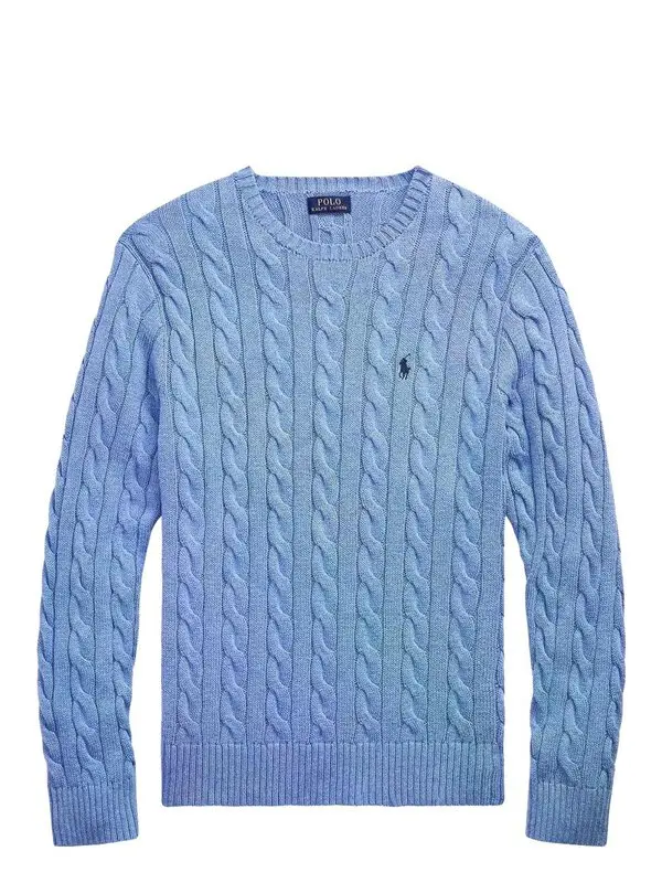 Polo Ralph Lauren Cable-knit Crew-neck Sweater - Blue