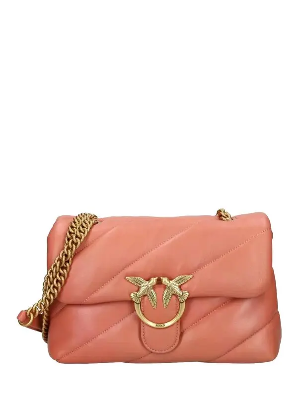 Pinko Quilted Chain-strap Flap Bag - Pink