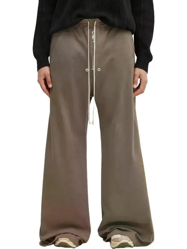 Rick Owens Button-fastening Pocket Track Pants - Grey