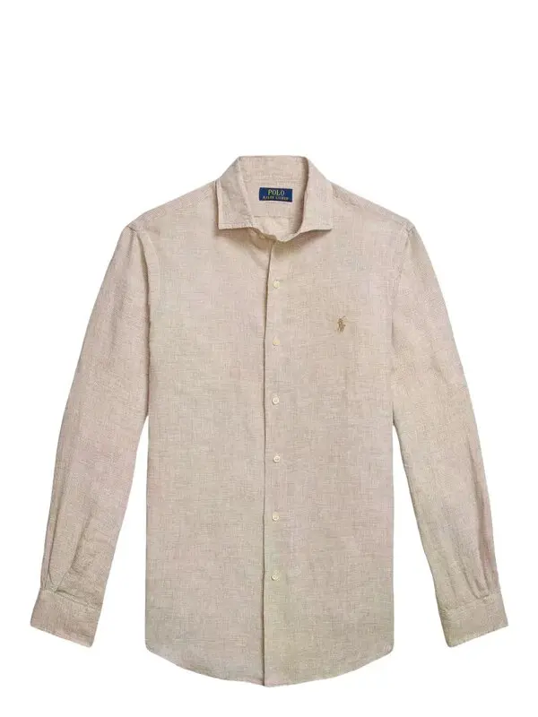 Polo Ralph Lauren Long-sleeve Linen Shirt - Neutrals