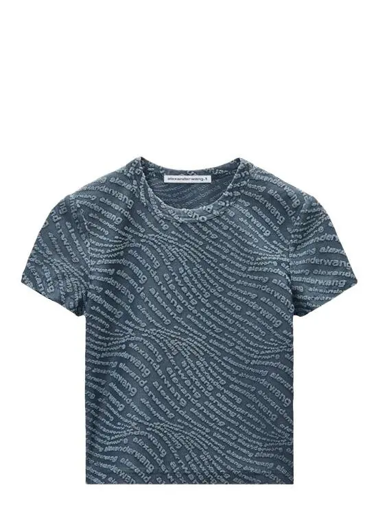 Alexander Wang Jacquard Logo Baby T-shirt - Graphite