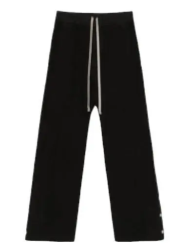 Rick Owens Cotton Canvas Pusher Pants - Black