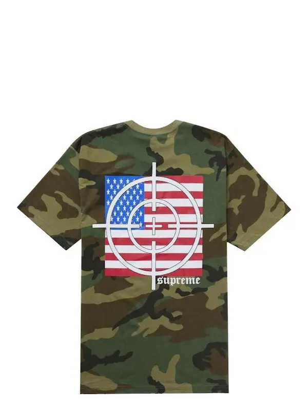 Supreme Target Tee Shirt - Woodland Camo