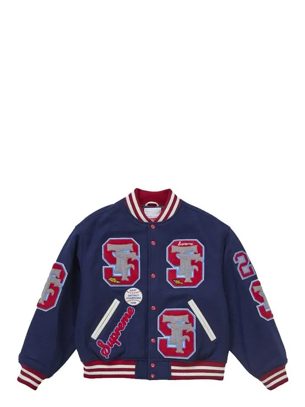 Supreme Drill Team Varsity Jacket - Navy Blue