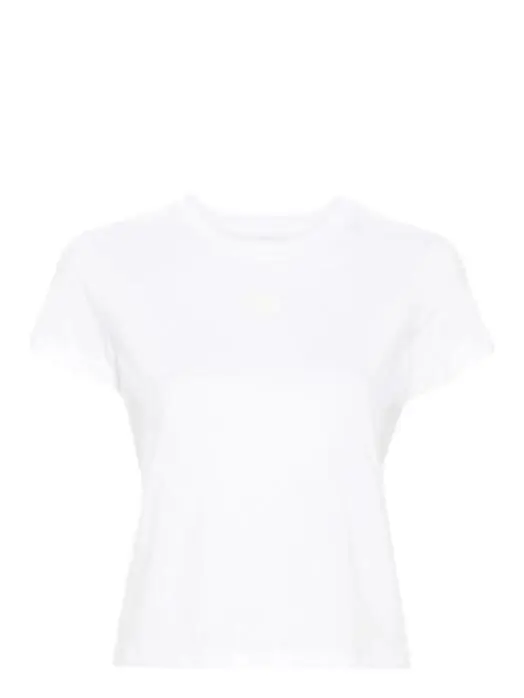 Alexander Wang Essential Jersey Puff Logo Shrunk T-shirt - White