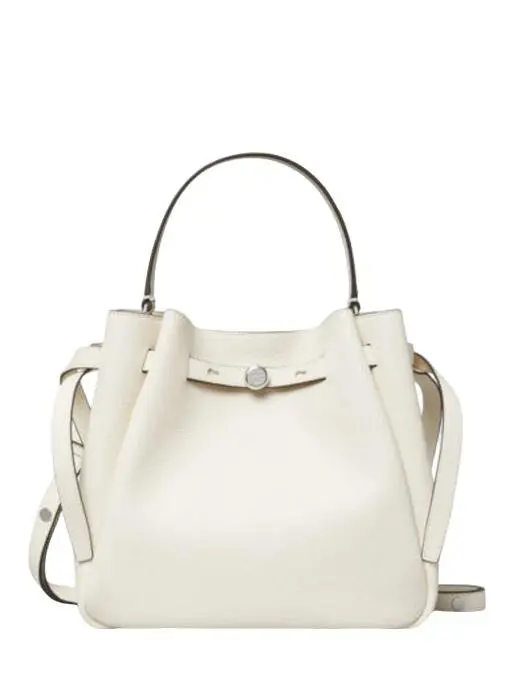Tory Burch Romy Bucket Bag - Light Cream