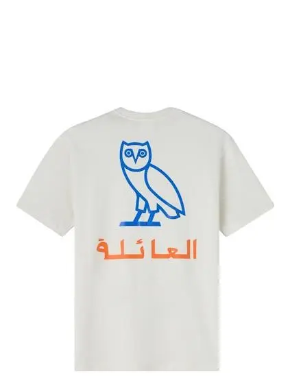 OVO Family Calligraphy T-shirt - Ash Heather Grey