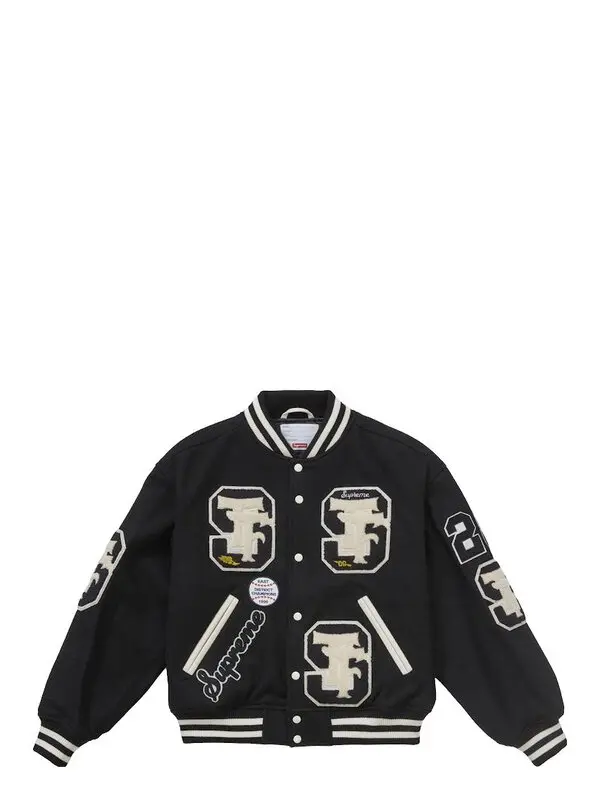 Supreme Drill Team Varsity Jacket - Black