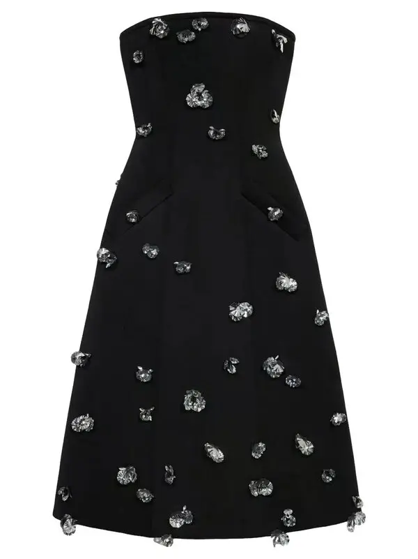 Blumarine Sequin-embellished Midi Dress - Black