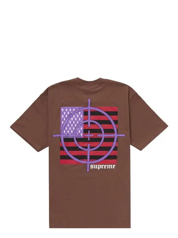 Supreme Target Tee Shirt - Brown