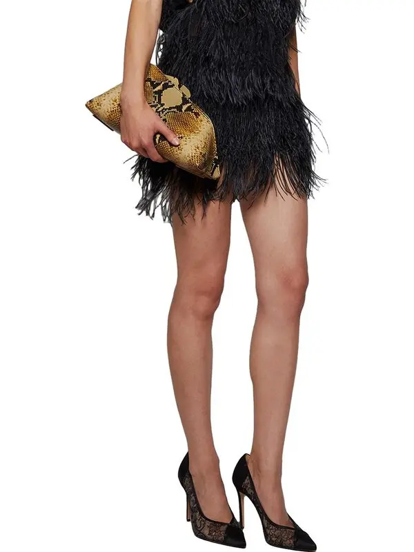 Attico 8.30 Pm Oversized Clutch - Tan