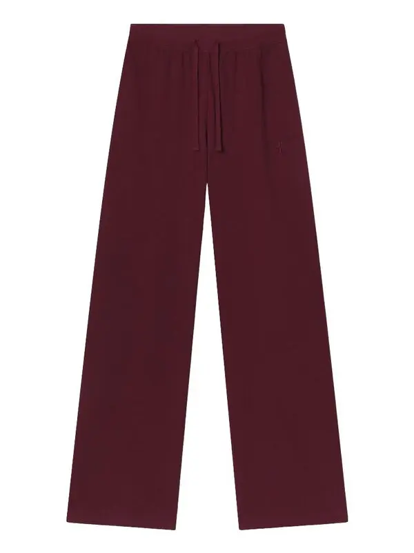 Eterne Drawstring Wide Leg Sweatpants - Red