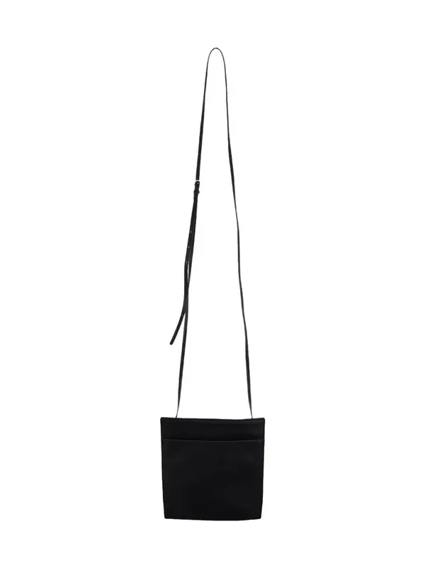 THE ROW Leather Mini Shoulder Bag - Black