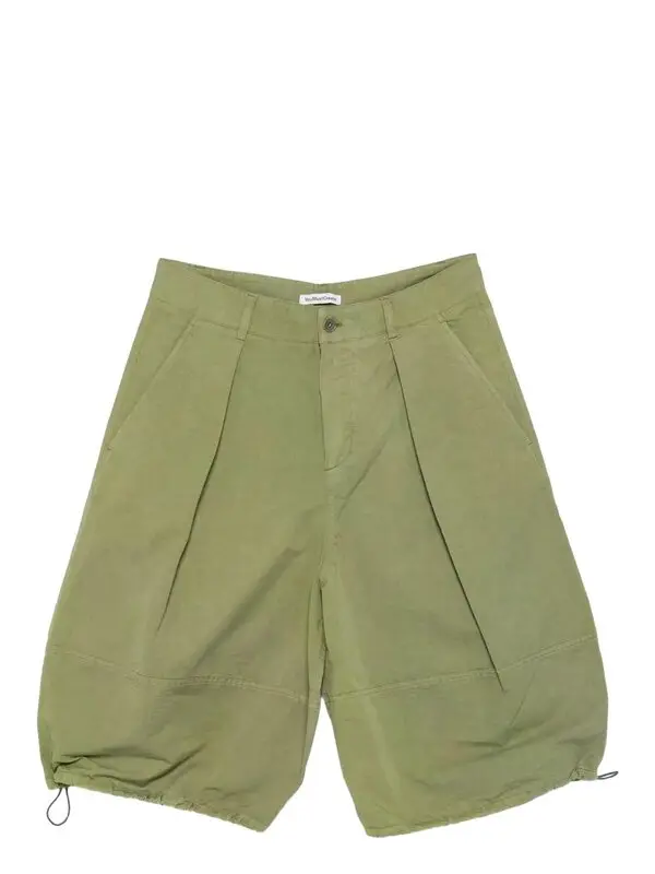 You Must Create Salba Pleated Drawstring Shorts - Green