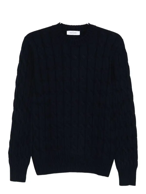 GRAN SASSO Crew Neck Sweater - Blue