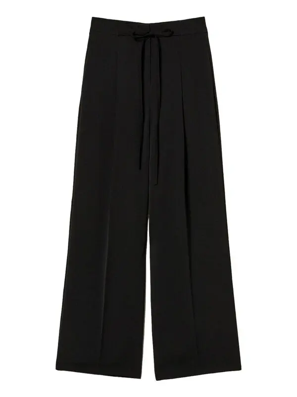 Twin-set Wide Leg Trousers - Black