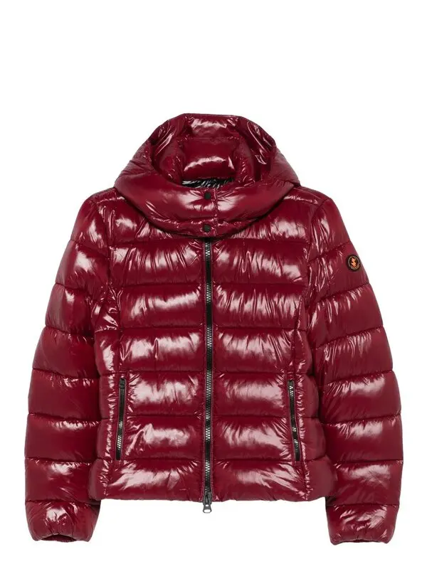 SAVE THE DUCK Padded Jacket - Wine Red