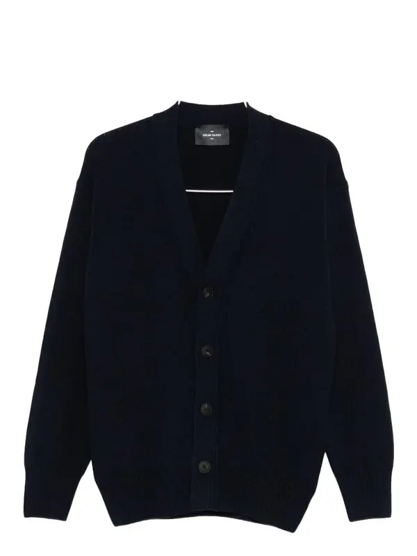 GRAN SASSO Button Detailed Sweater - Blue