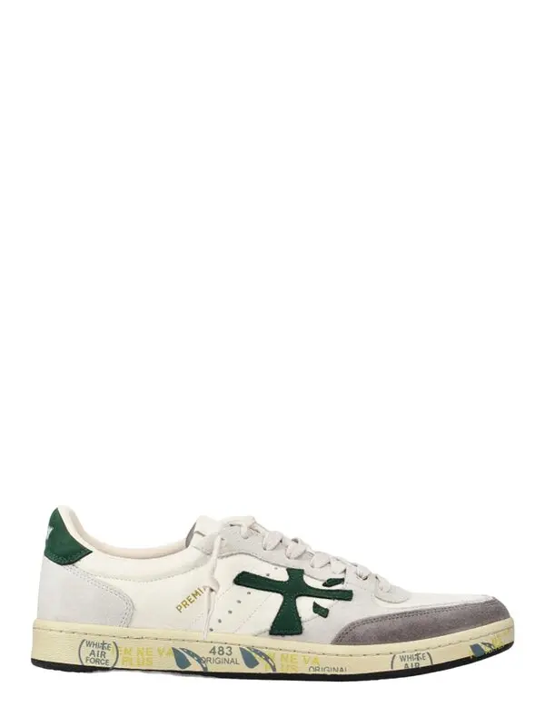 Premiata Low-top Sneakers - Off White/grey/green
