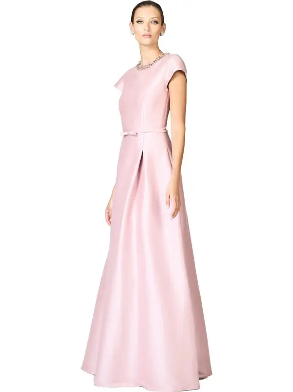 Sachin & Babi Embellished Blythe Gown - Rose Quartz