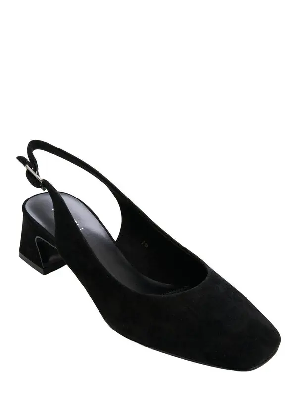 Vaneli Suede Slingback Pumps - Black
