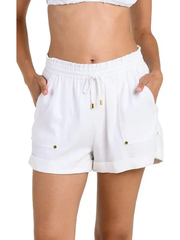 La Blanca Delphine Coast Cover-up Shorts - White