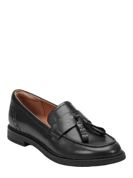 EARTH® Tassel Leather Loafer - Black