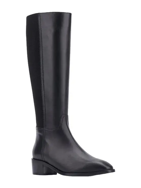 Aquatalia Ricarda Weatherproof Knee High Boots - Black