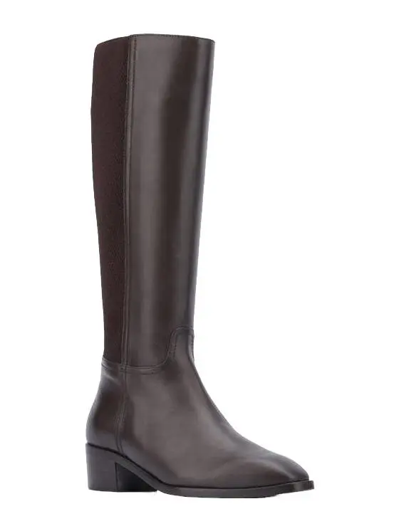 Aquatalia Ricarda Weatherproof Knee High Boots - Brown