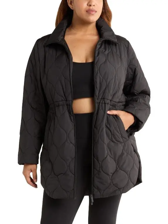 Zella Skyline Quilted Jacket - Black
