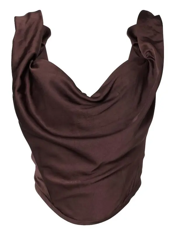 VIVIENNE WESTWOOD Sunday Draped Corset - Brown