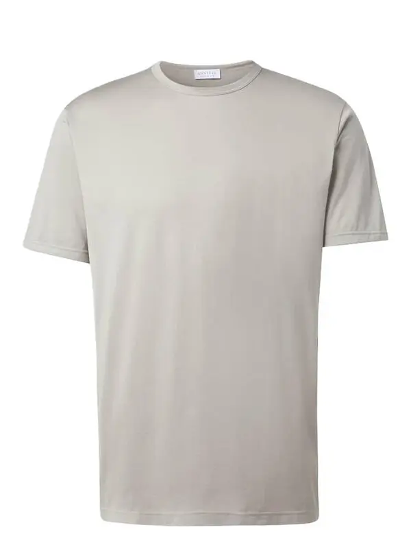 Sunspel Cotton Jersey T-shirt - Grey