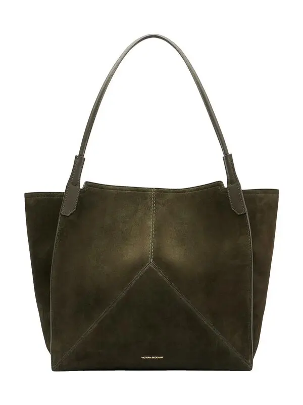 Victoria Beckham Large Suede Tote Bag - Green
