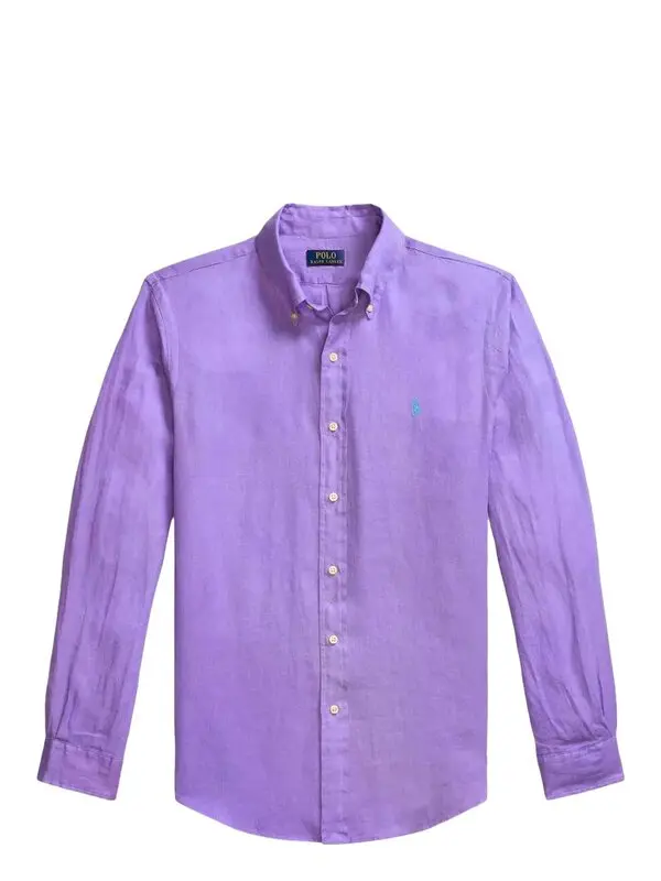 Polo Ralph Lauren Linen Button-down Shirt - Purple