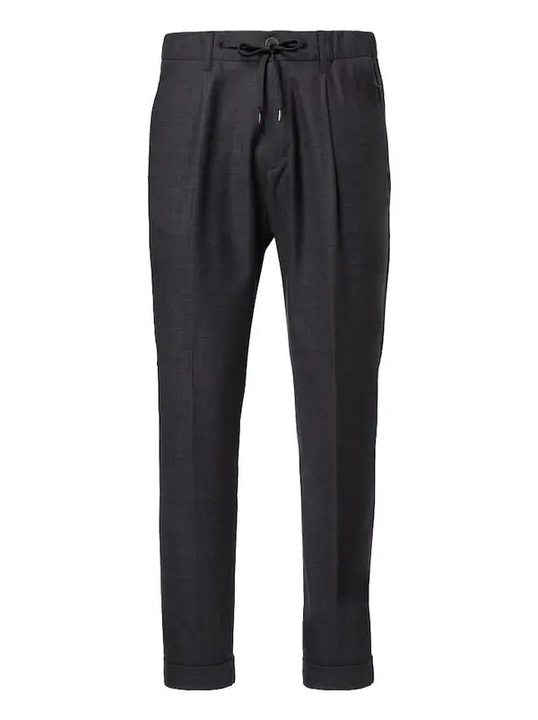 Herno Gabardine Straight Pants - Grey