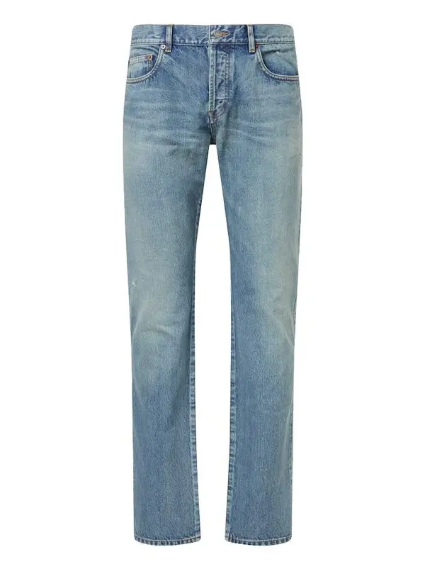Saint Laurent Low-rise Slim Jeans - Blue