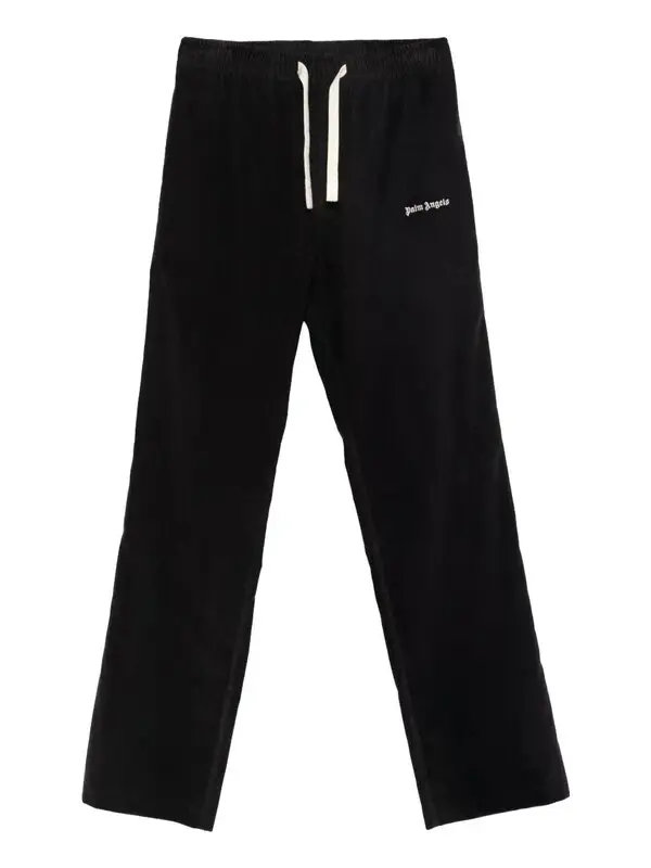 Palm Angels Corduroy Drawstring Trousers - Black