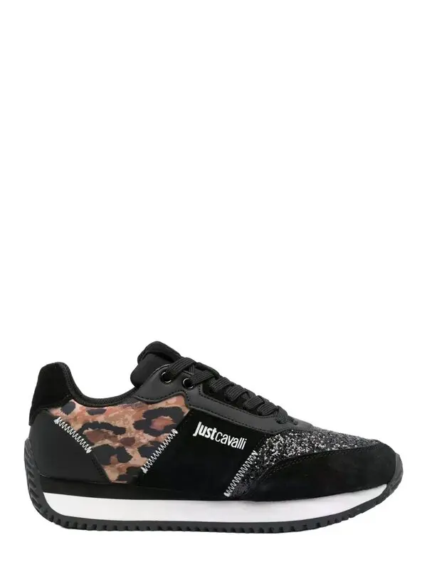 Just Cavalli Leopard-print Sneakers - Black